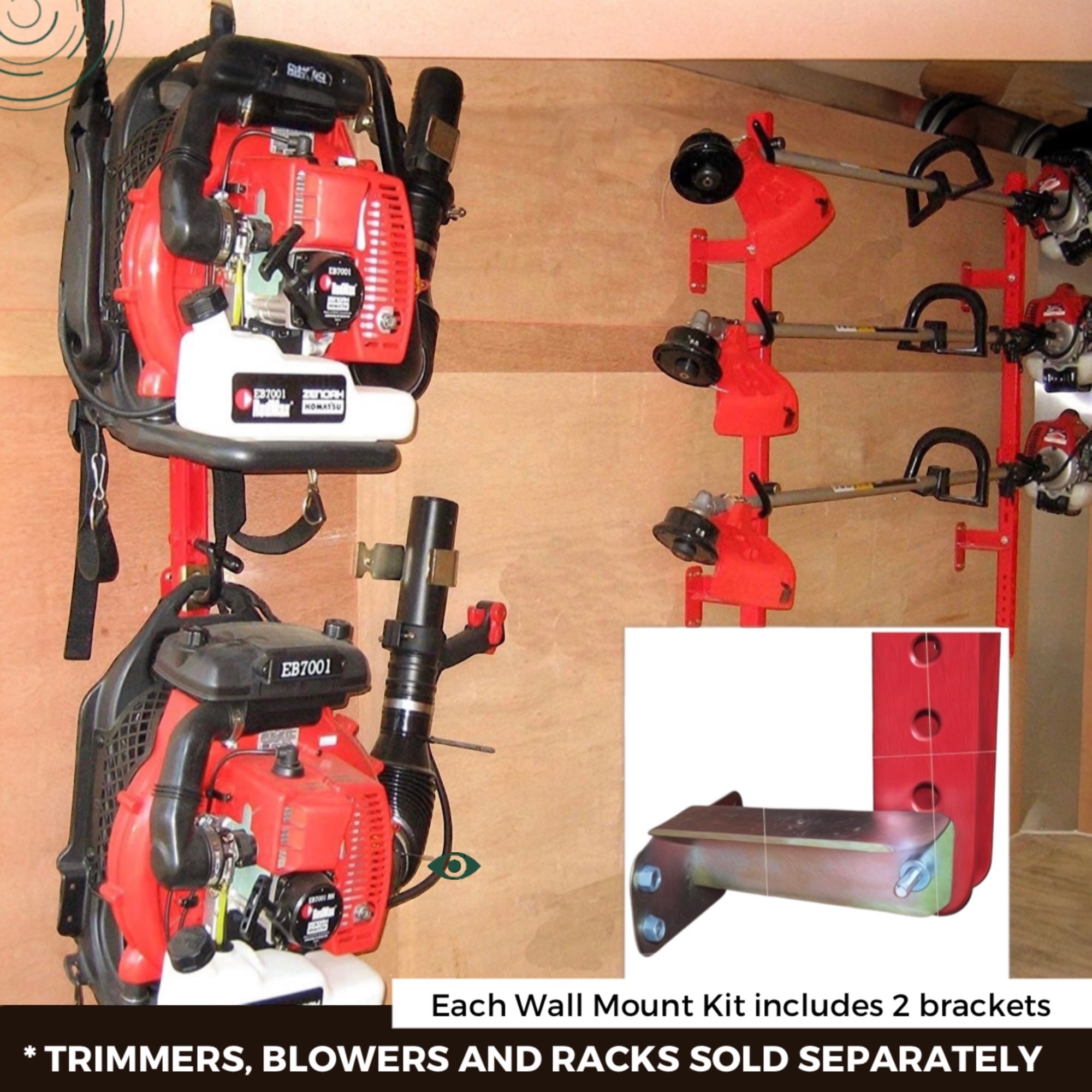 Wall Mount Kit for Enclosed Trailer - Mounting Bracket for Trimmer Rac ...